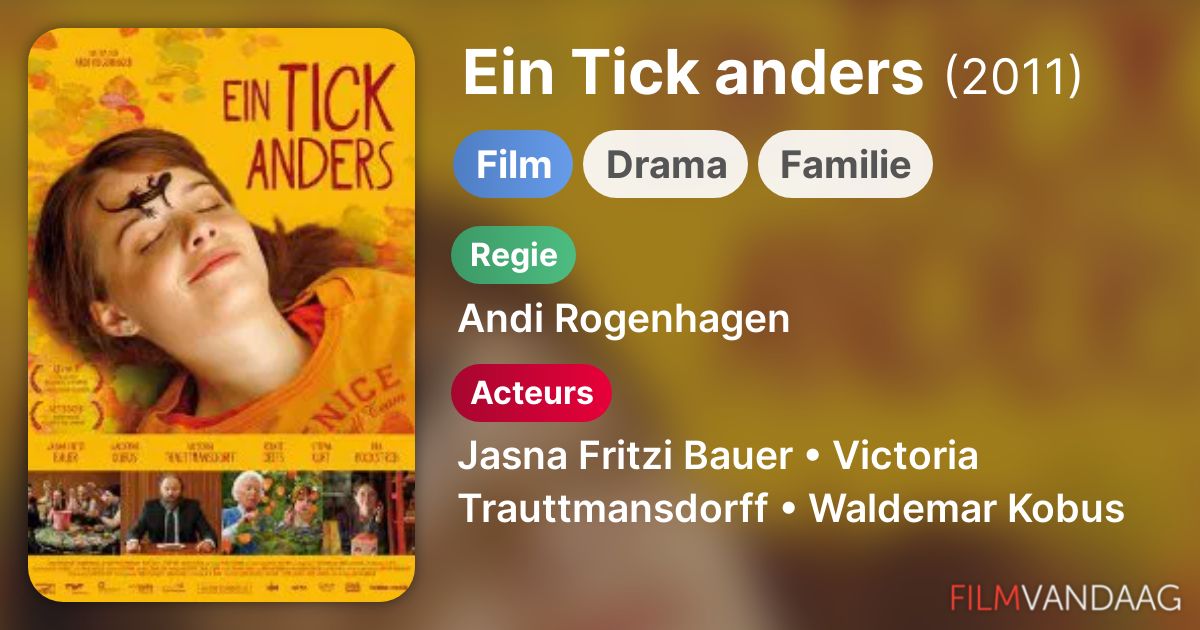 Ein Tick anders (film, 2011) Nu Online Kijken - FilmVandaag.nl