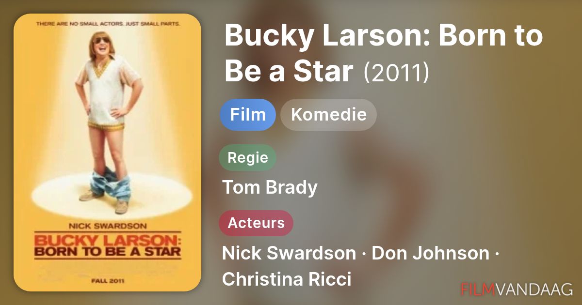Bucky Larson: Born to Be a Star (film, 2011) - FilmVandaag.nl