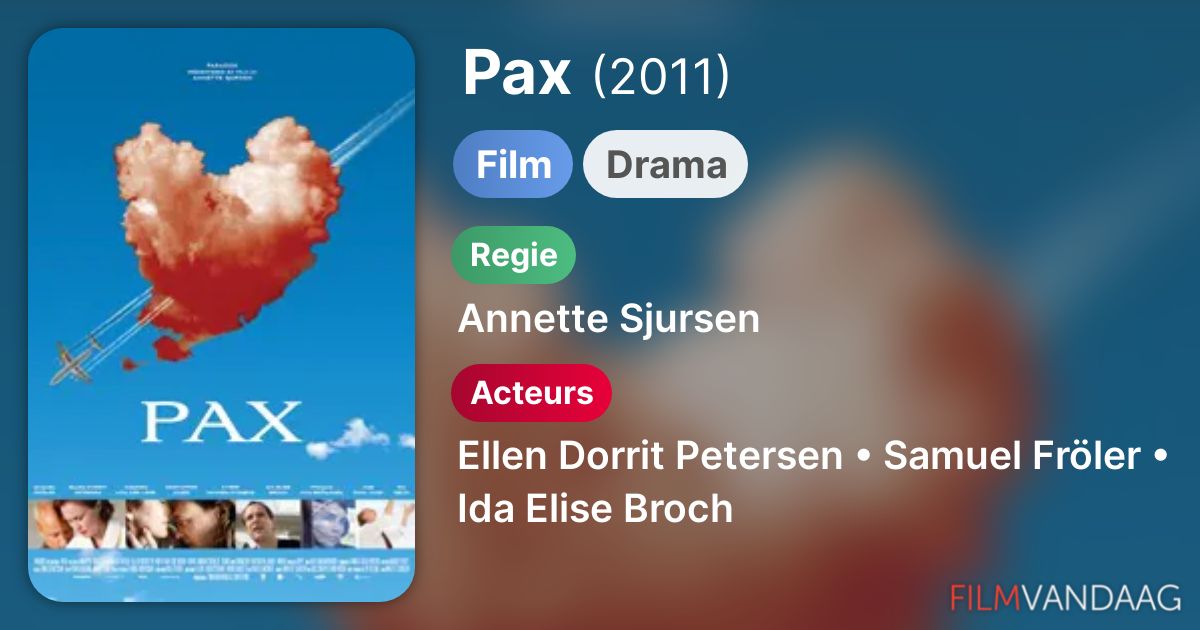 Pax (film, 2010) Nu Online Kijken - FilmVandaag.nl