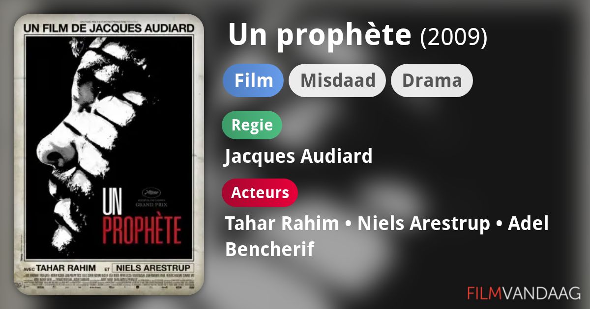 Un prophète (film, 2009) - FilmVandaag.nl