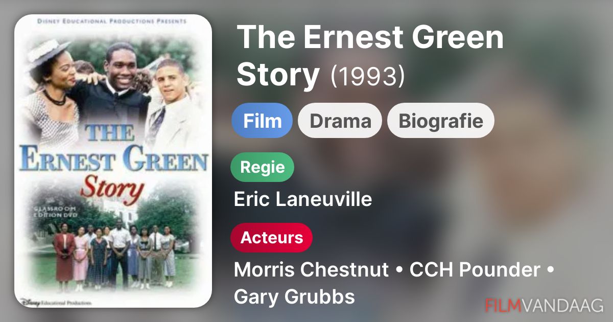 The Ernest Green Story (film, 1993) - FilmVandaag.nl