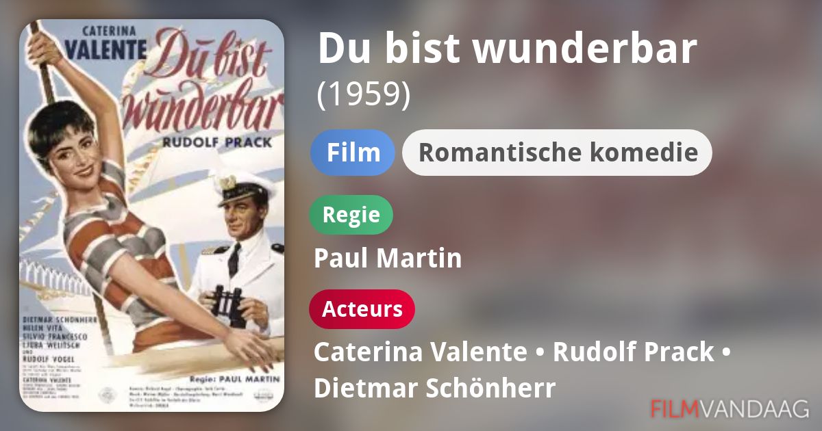 Du bist wunderbar (film, 1959) - FilmVandaag.nl