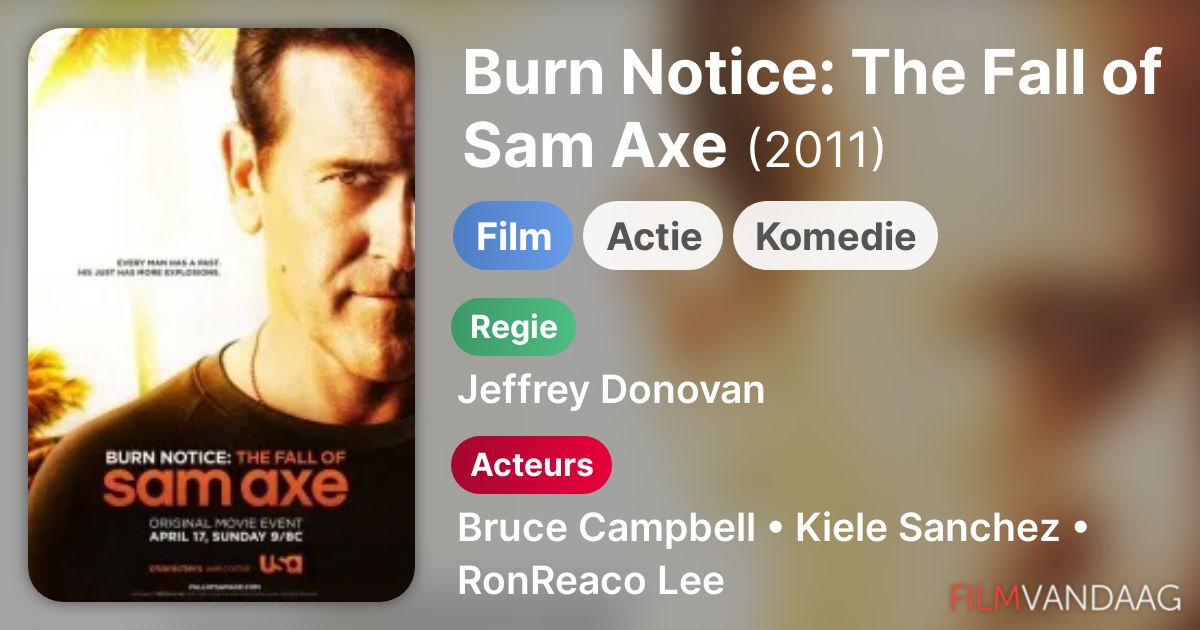Burn Notice: The Fall of Sam Axe (film, 2011) - FilmVandaag.nl