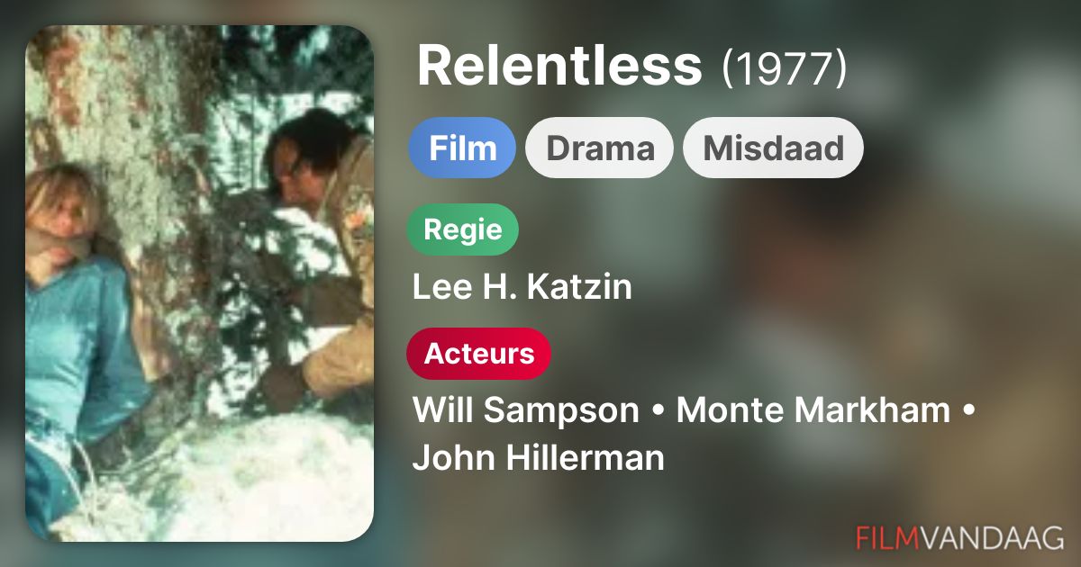 Relentless (film, 1977) - FilmVandaag.nl