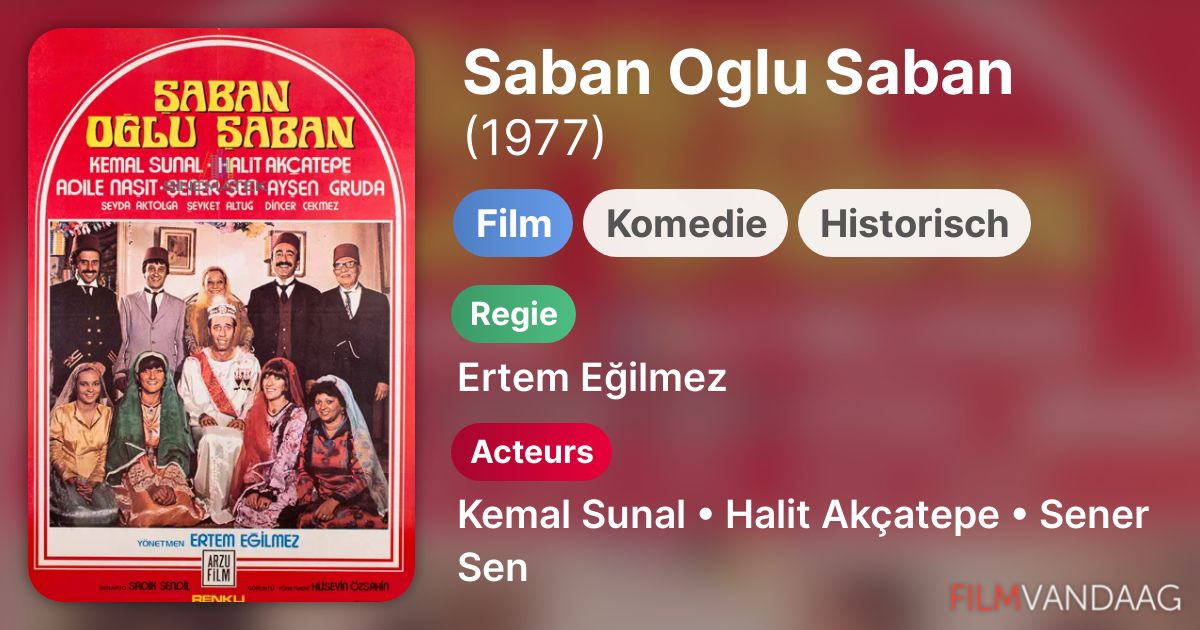 Saban Oglu Saban (film, 1977) - FilmVandaag.nl