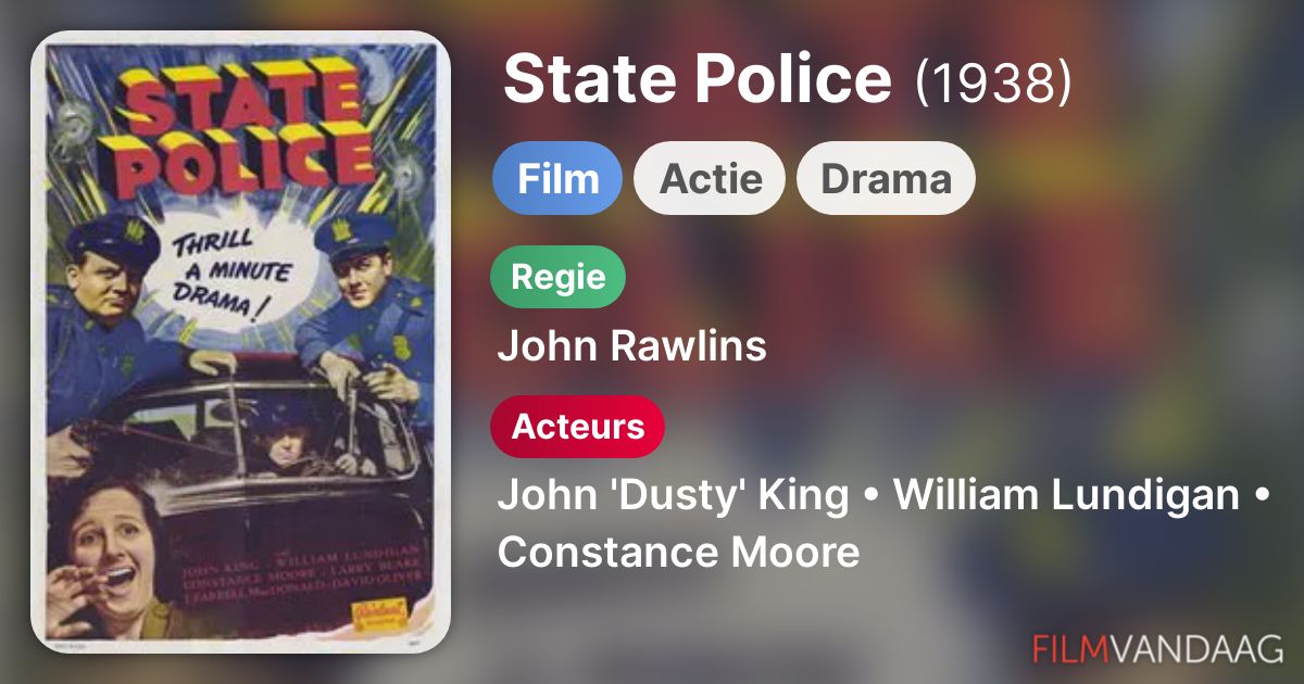 State Police (film, 1938) - FilmVandaag.nl