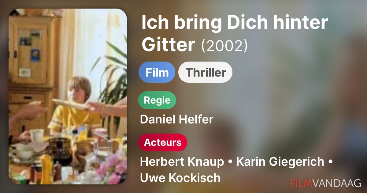 Ich bring Dich hinter Gitter (film, 2002) Nu Online Kijken - FilmVandaag.nl