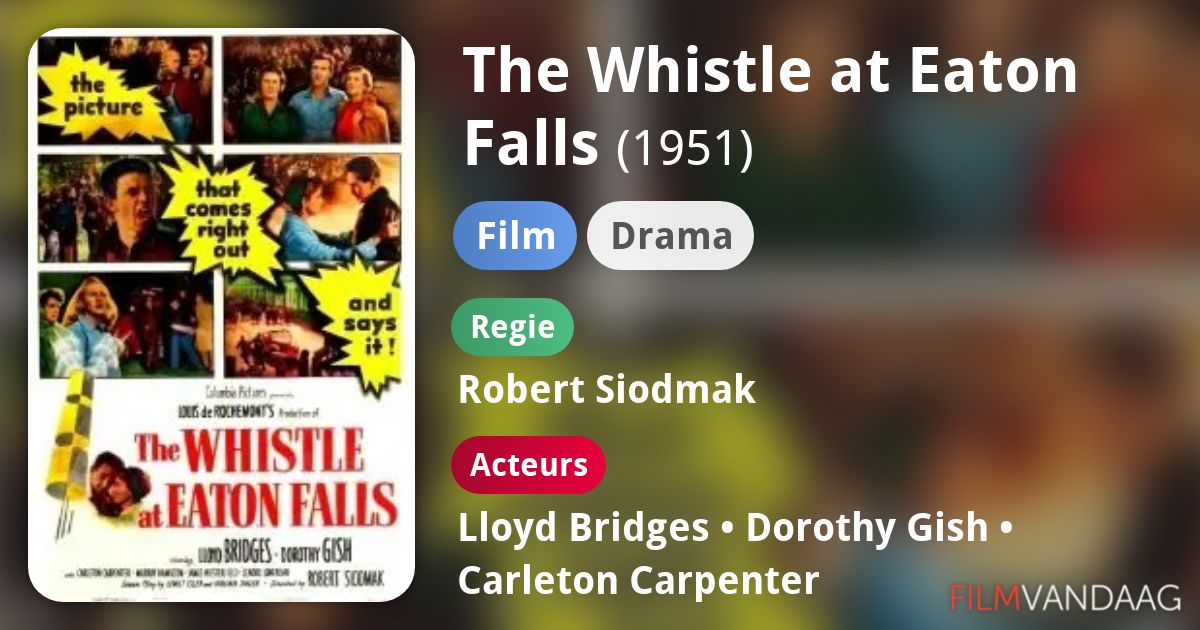 The Whistle at Eaton Falls (film, 1951) - FilmVandaag.nl
