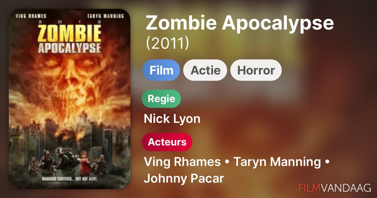 Zombie Apocalypse (film, 2011) - FilmVandaag.nl