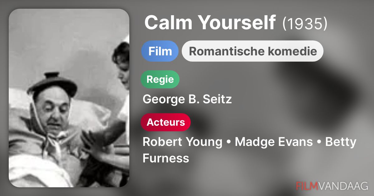 Calm Yourself (film, 1935) - FilmVandaag.nl