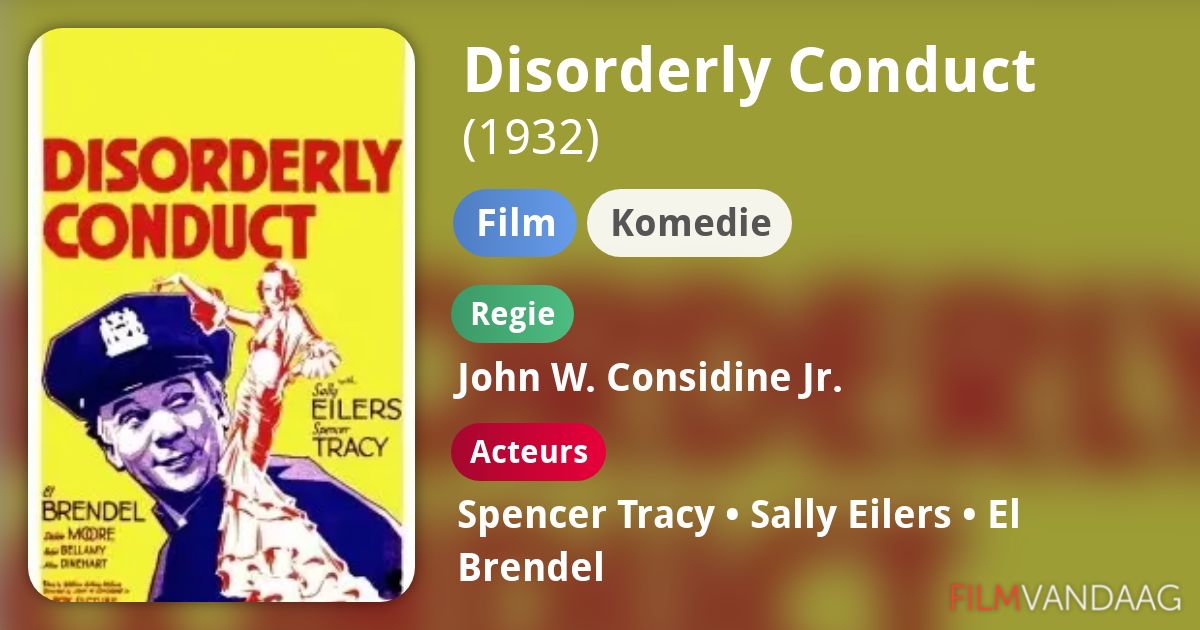 Disorderly Conduct (film, 1932) - FilmVandaag.nl