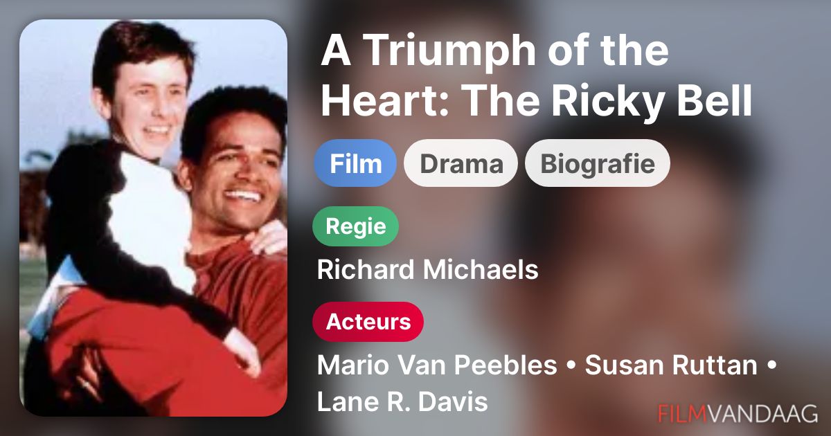 A Triumph of the Heart: The Ricky Bell Story (film, 1991) - FilmVandaag.nl