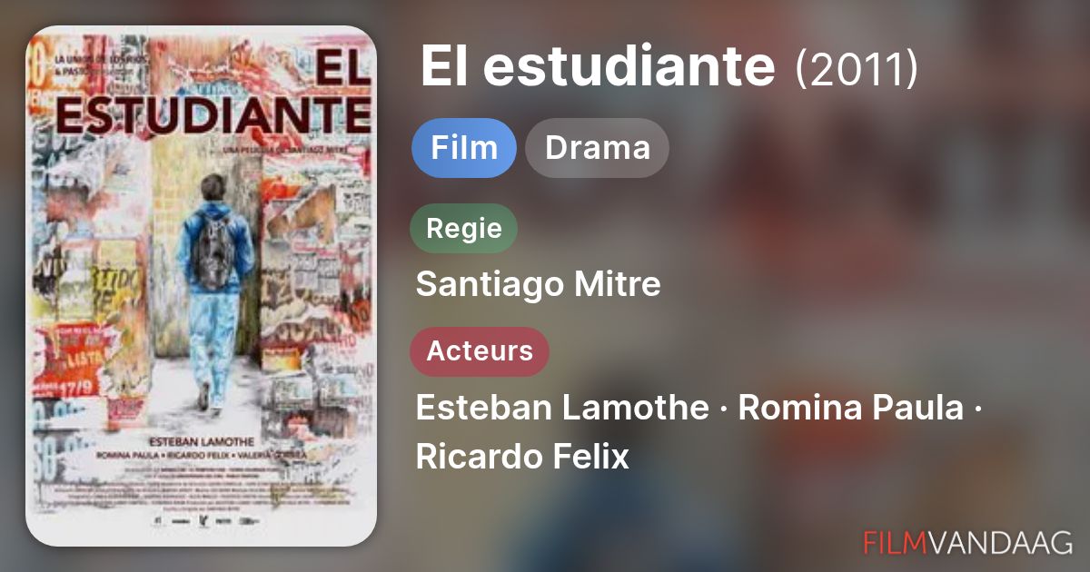 El estudiante (film, 2011) Nu Online Kijken - FilmVandaag.nl