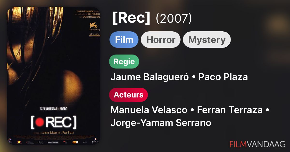 [Rec] (film, 2007) - FilmVandaag.nl