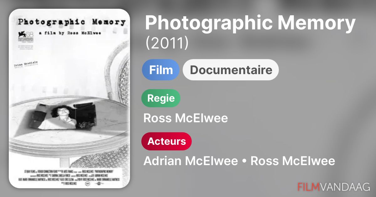 Photographic Memory (film, 2011) - FilmVandaag.nl
