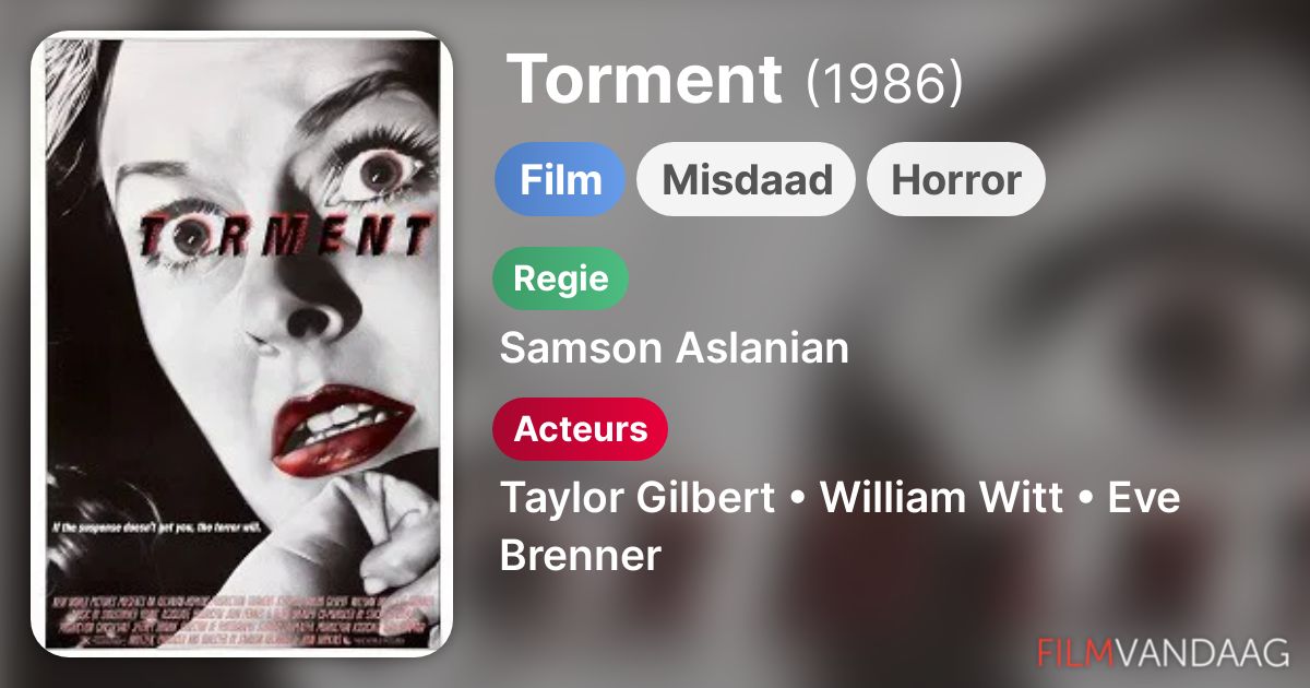 Torment (film, 1986) - FilmVandaag.nl