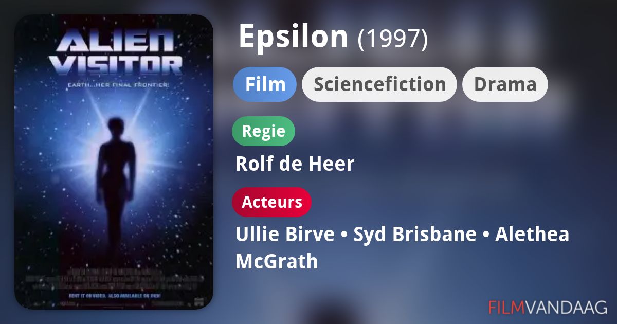 Epsilon (film, 1997) - FilmVandaag.nl