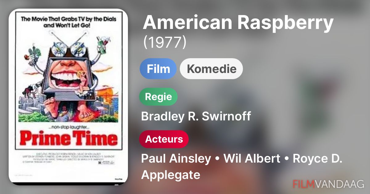American Raspberry (film, 1977) - FilmVandaag.nl