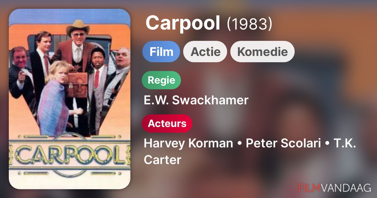 Carpool (film, 1983) - FilmVandaag.nl