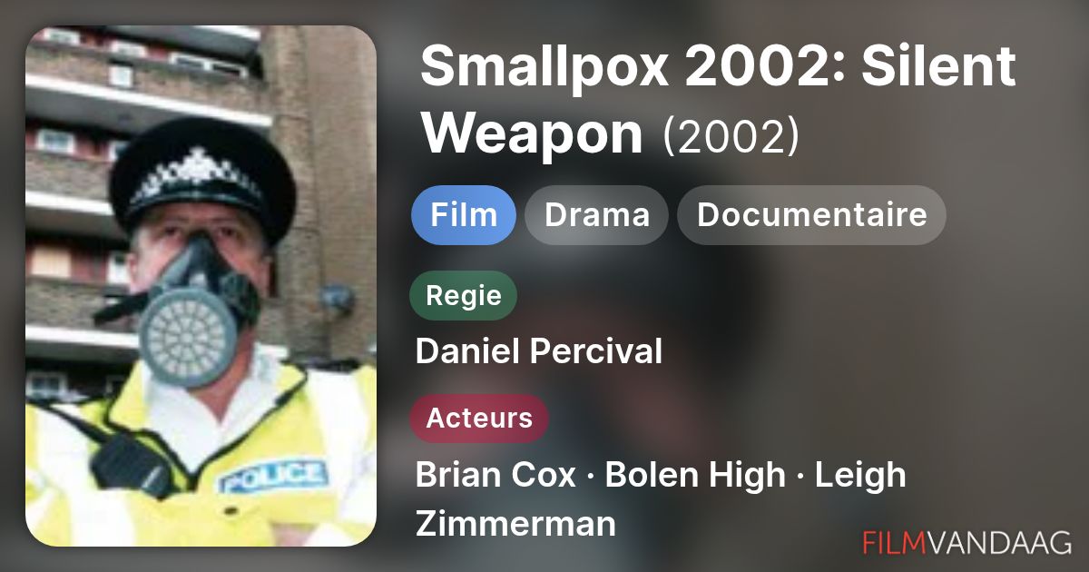 Smallpox 2002: Silent Weapon (film, 2002) - FilmVandaag.nl
