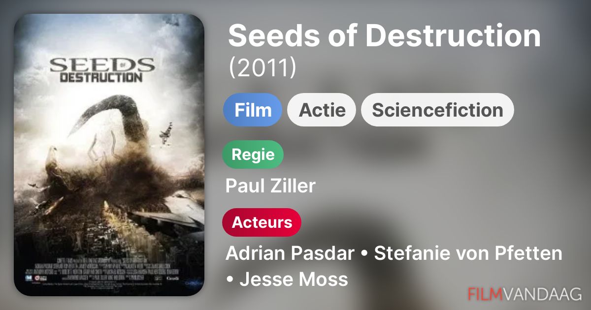 Seeds of Destruction (film, 2011) - FilmVandaag.nl