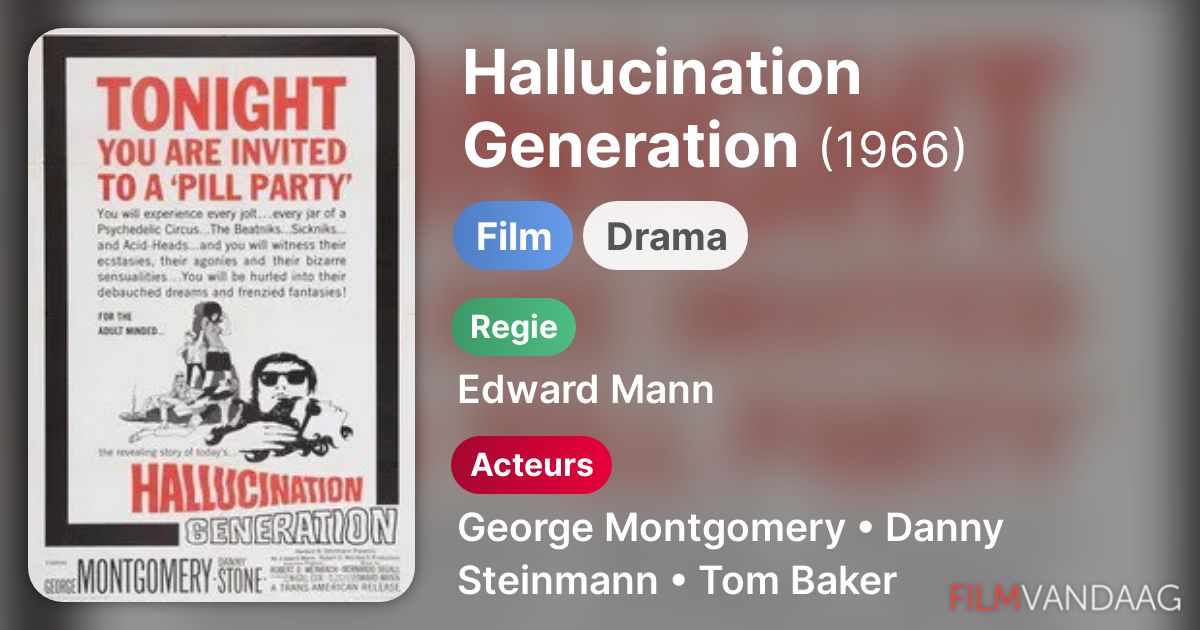 Hallucination Generation (film, 1966) - FilmVandaag.nl