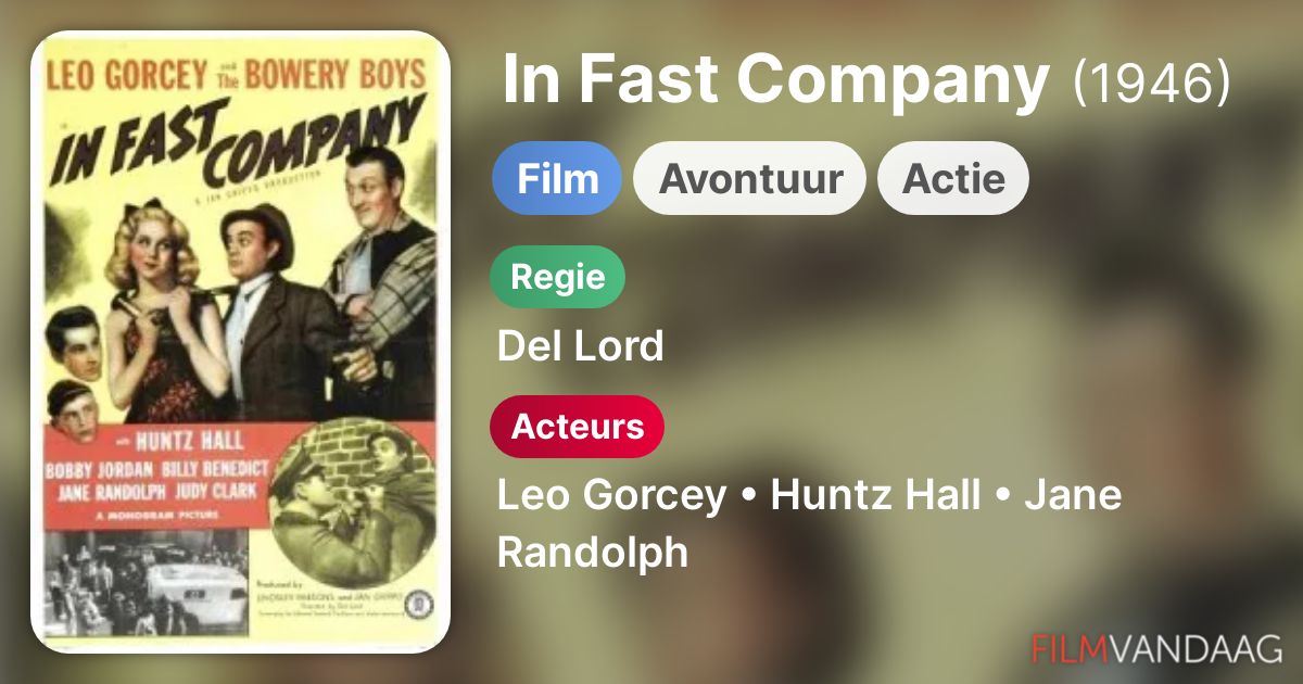 In Fast Company (film, 1946) - FilmVandaag.nl