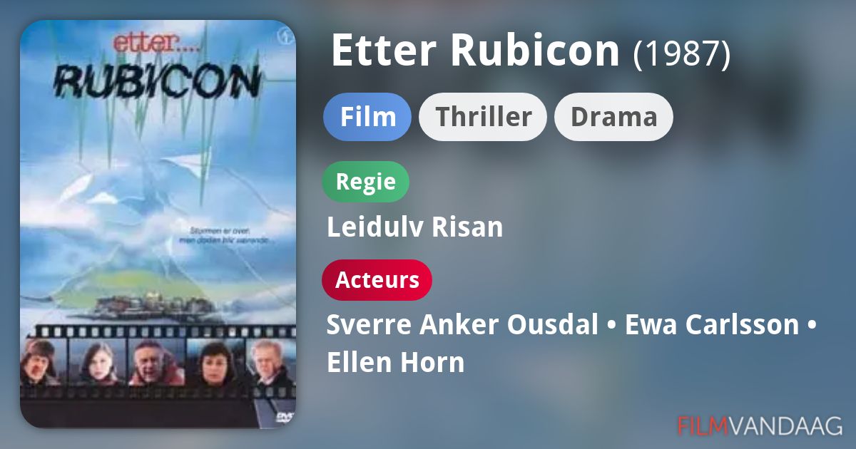 Etter Rubicon (film, 1987) - FilmVandaag.nl