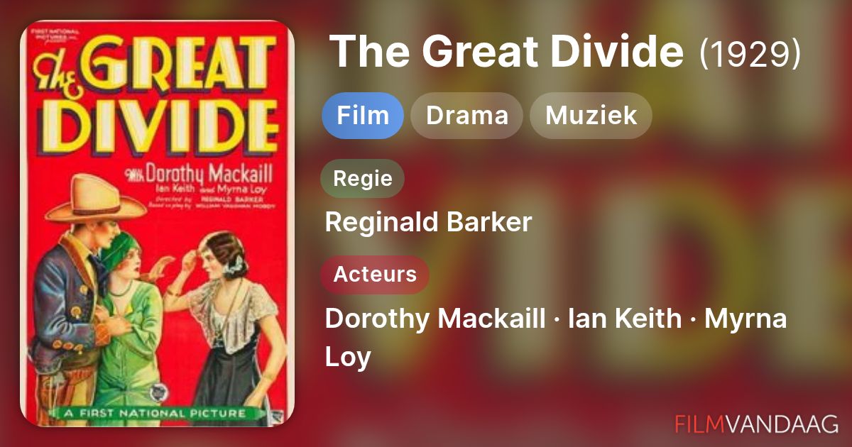 The Great Divide (film, 1929) - FilmVandaag.nl