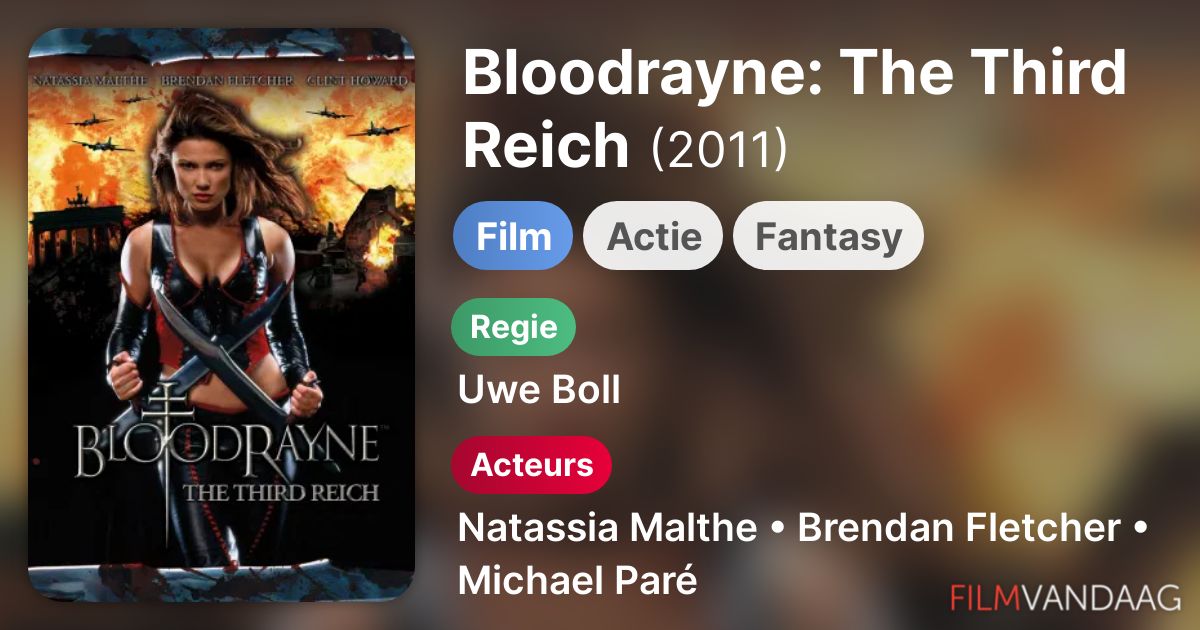 Bloodrayne: The Third Reich (film, 2010) - FilmVandaag.nl
