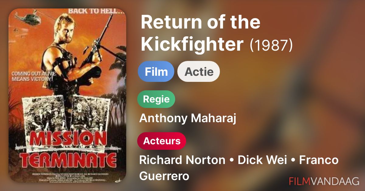 Return of the Kickfighter (film, 1987) - FilmVandaag.nl