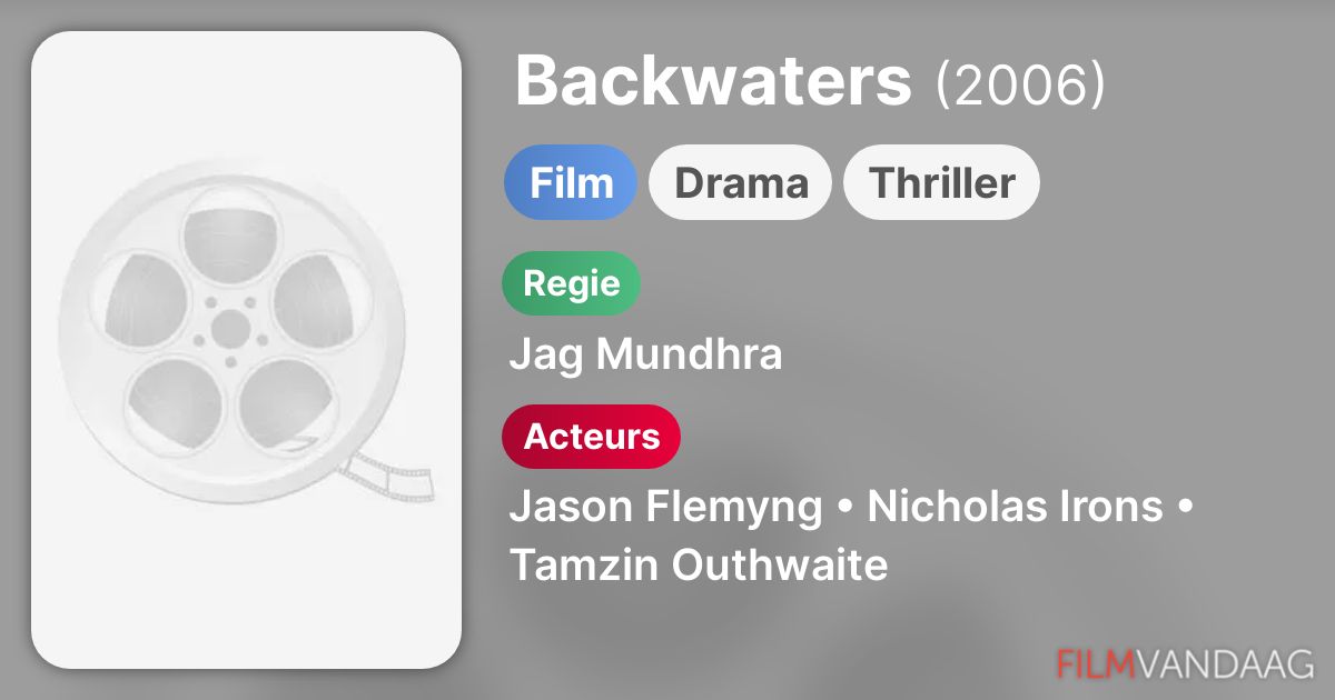 Backwaters (film, 2006) - FilmVandaag.nl