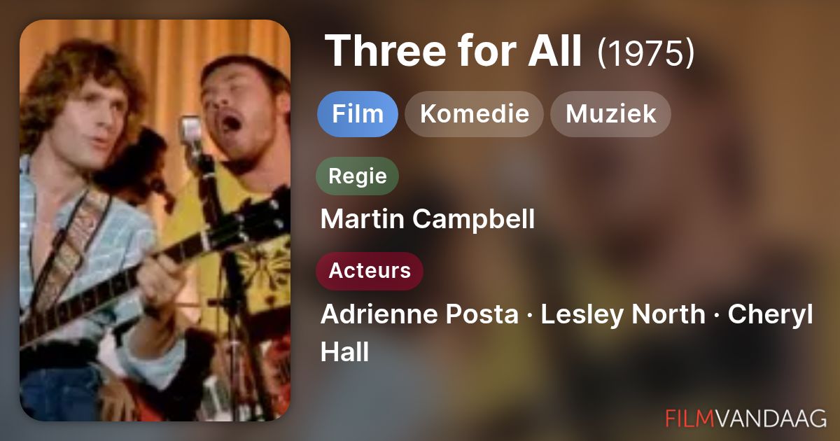 Three for All (film, 1975) - FilmVandaag.nl