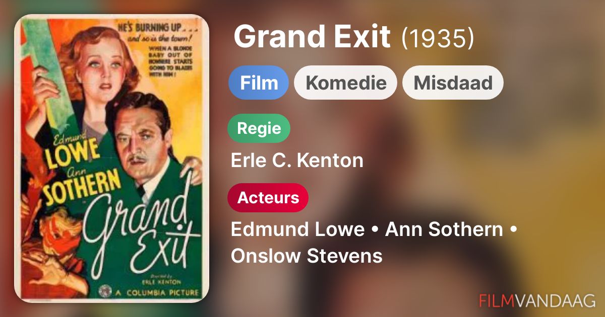Grand Exit (film, 1935) - FilmVandaag.nl