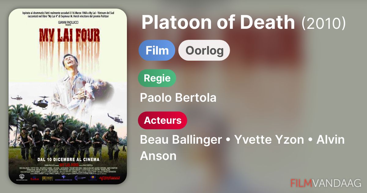 Platoon of Death (film, 2011) - FilmVandaag.nl
