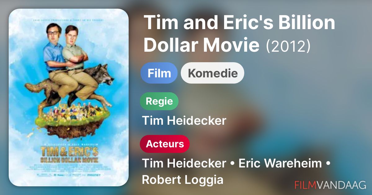 Tim and Eric's Billion Dollar Movie (film, 2012) - FilmVandaag.nl
