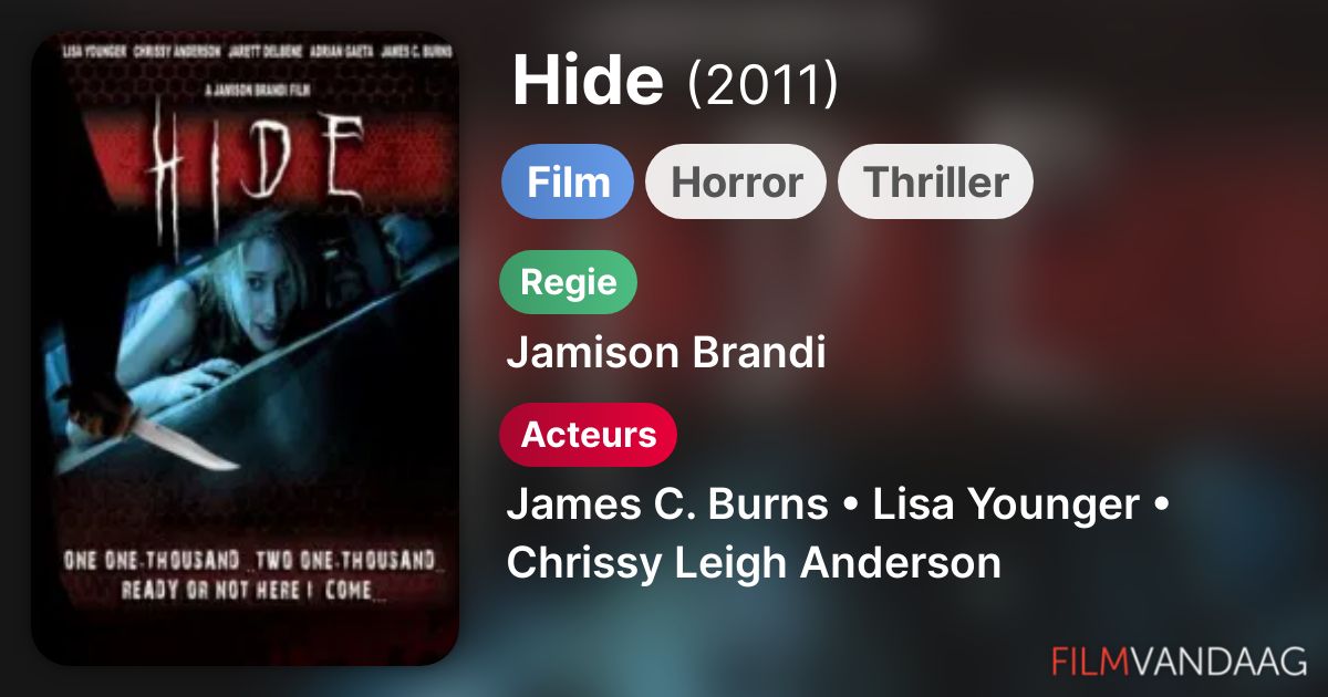 Hide (film, 2011) - FilmVandaag.nl
