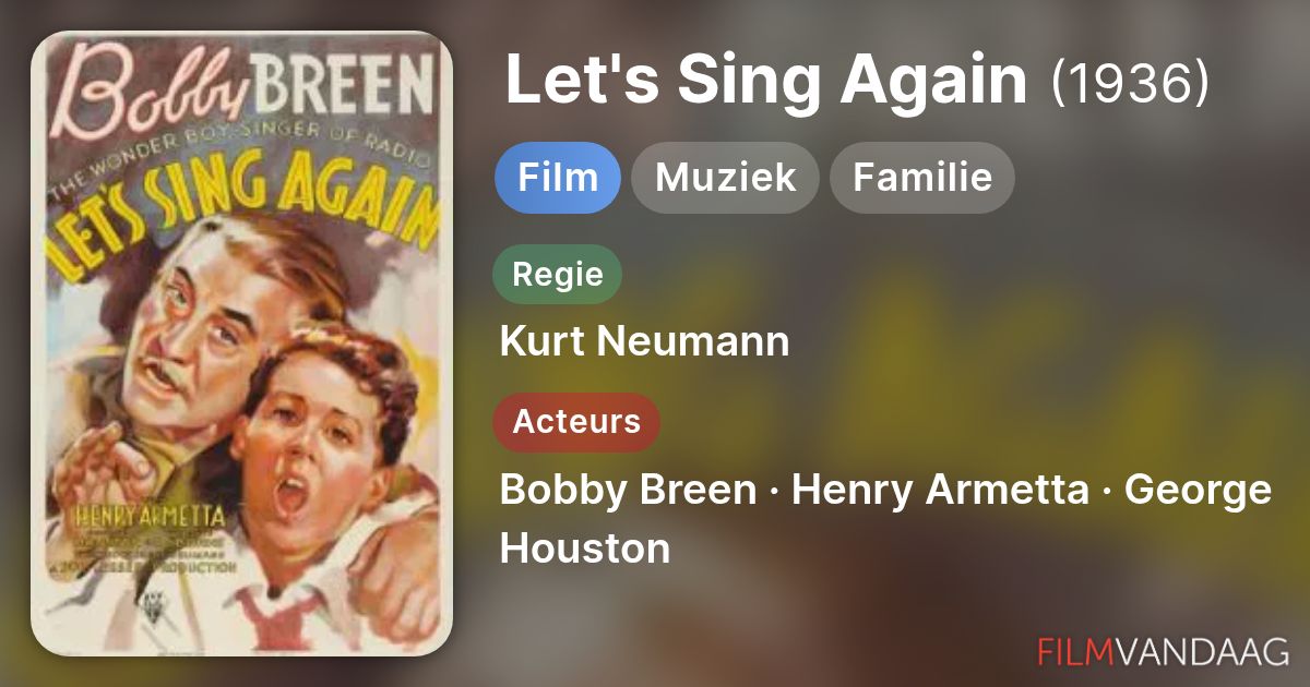Let's Sing Again (film, 1936) - FilmVandaag.nl
