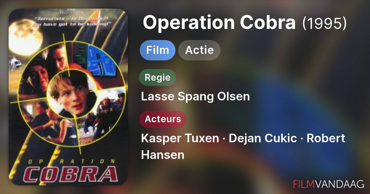 Operation Cobra (film, 1995) - FilmVandaag.nl