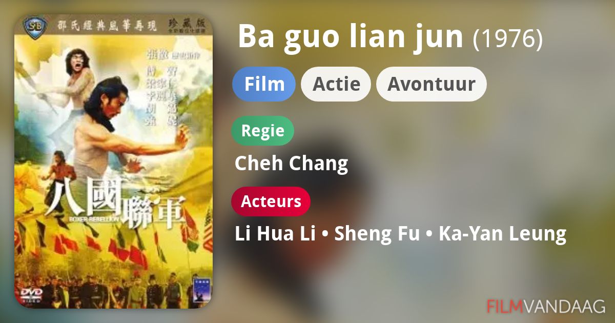 Ba guo lian jun (film, 1976) - FilmVandaag.nl