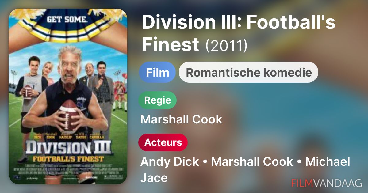 Division III: Football's Finest (film, 2011) - FilmVandaag.nl