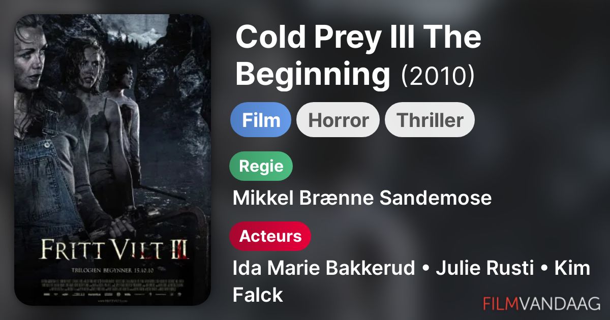 Cold Prey III The Beginning (film, 2010) - FilmVandaag.nl