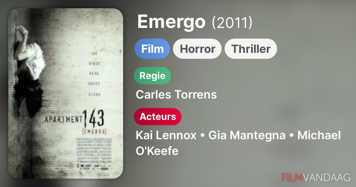 Emergo (film, 2011) - FilmVandaag.nl