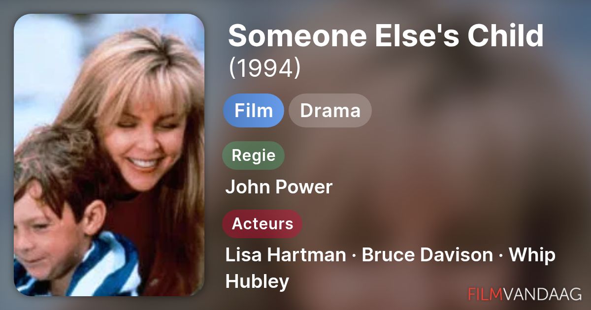 Someone Else's Child (film, 1994) - FilmVandaag.nl