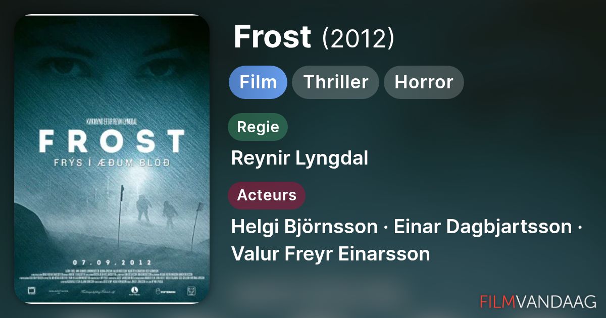 Frost (film, 2012) - FilmVandaag.nl