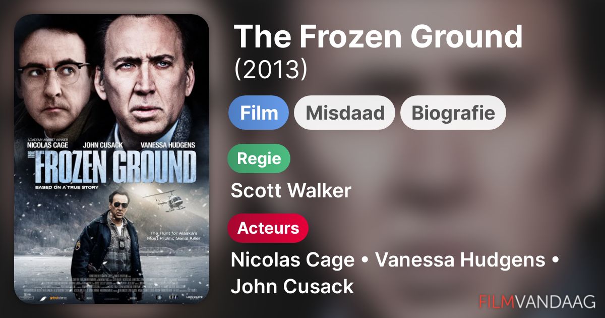 The Frozen Ground (film, 2013) - FilmVandaag.nl
