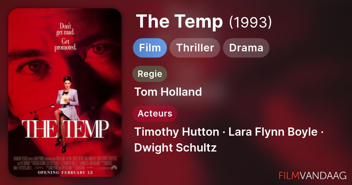 The Temp (film, 1993) - FilmVandaag.nl