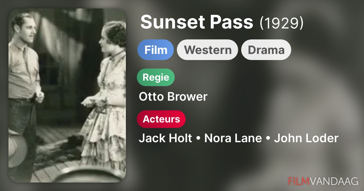 Sunset Pass (film, 1929) - FilmVandaag.nl