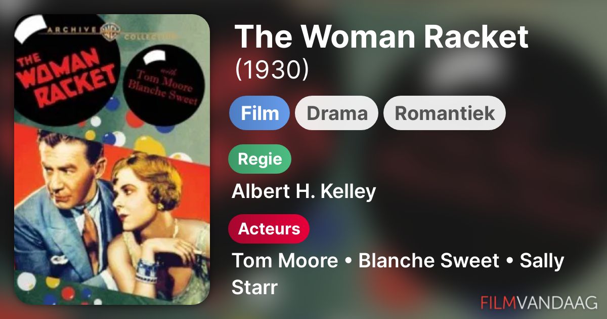 The Woman Racket (film, 1930) - FilmVandaag.nl