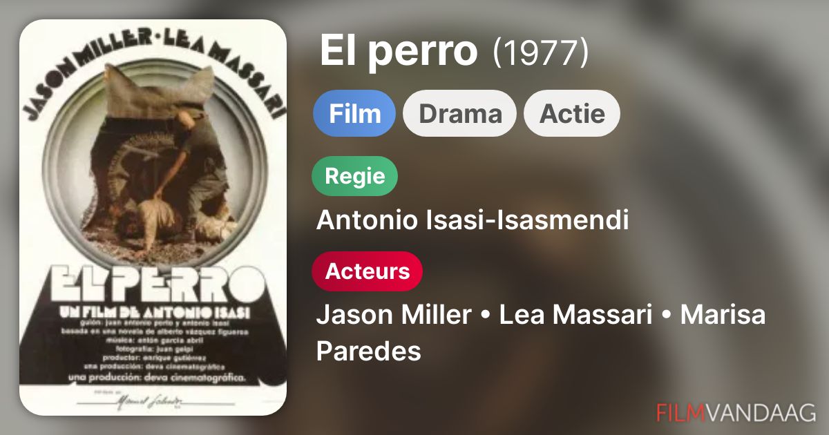 El perro (film, 1979) - FilmVandaag.nl